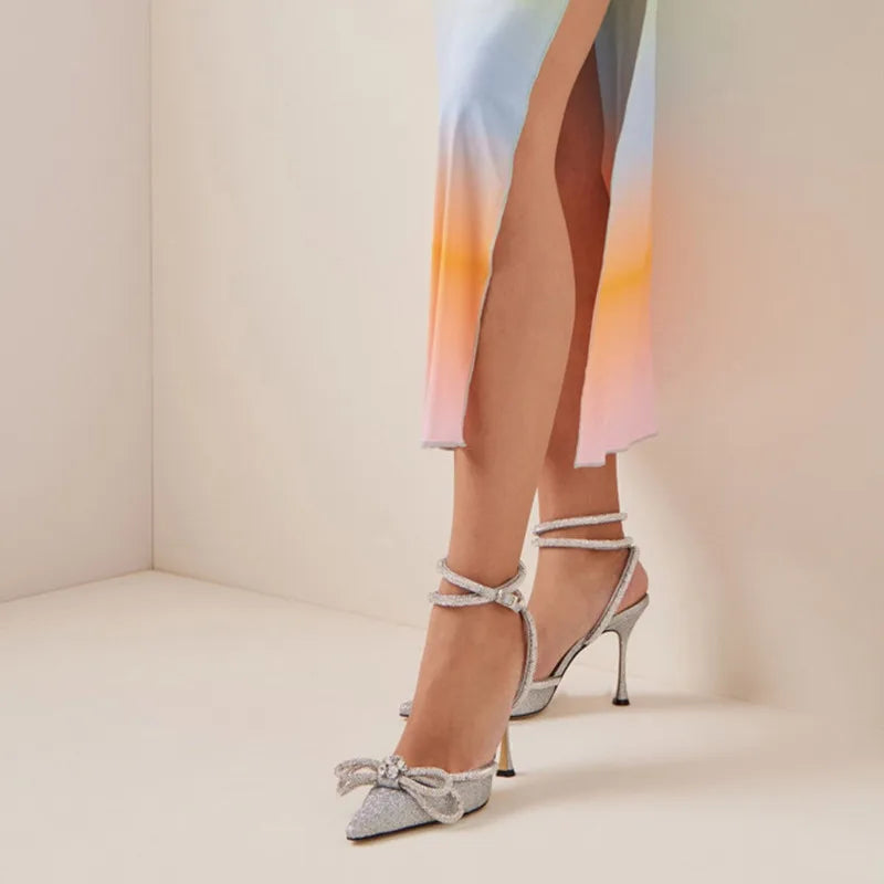 Flirtationship Glitter Rhinestone Heels Bella Chix Co